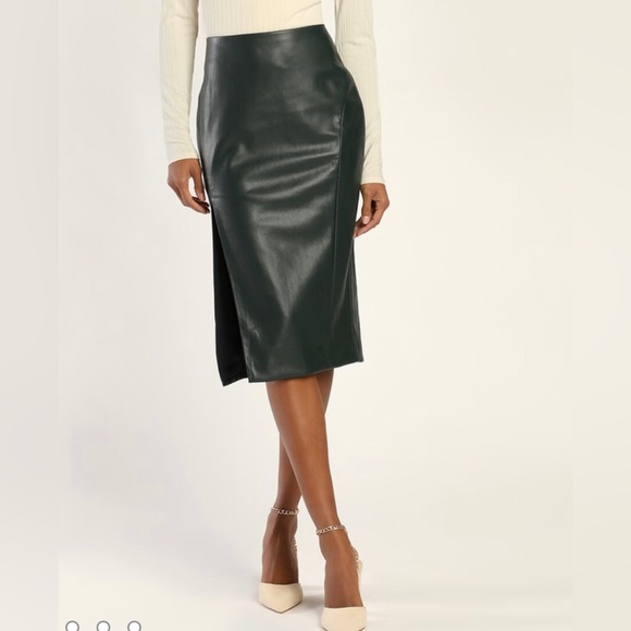 Lulus | Skirts | Lulus Vegan Leather Pencil Skirt | Poshmark